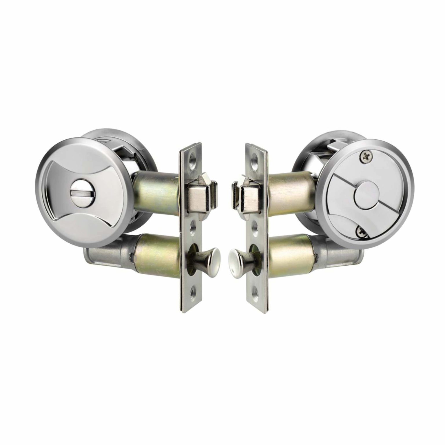 Gainsborough G4 Lever. 63mm Round Rosettes. Amelia. Passage Set Satin ...